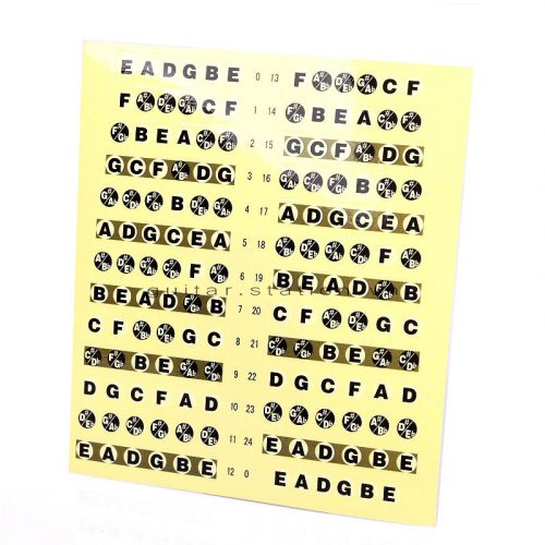 Sticker Dán Note Nhạc Cần Đàn Guitar | Guitar Station Đà Lạt